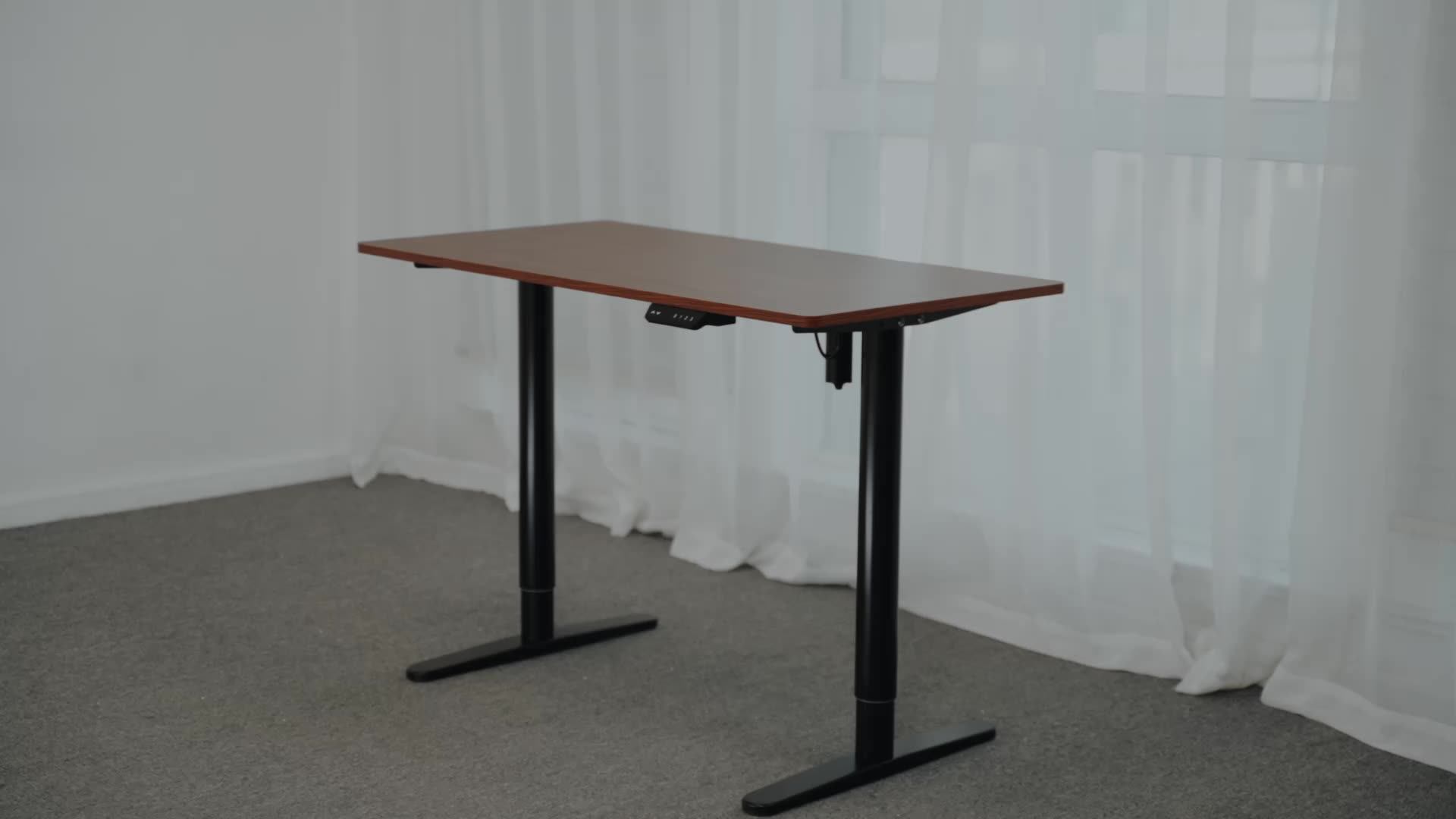 V-mounts Ergofusion Height Adjustable Wooden Desk For Commercial Use ...