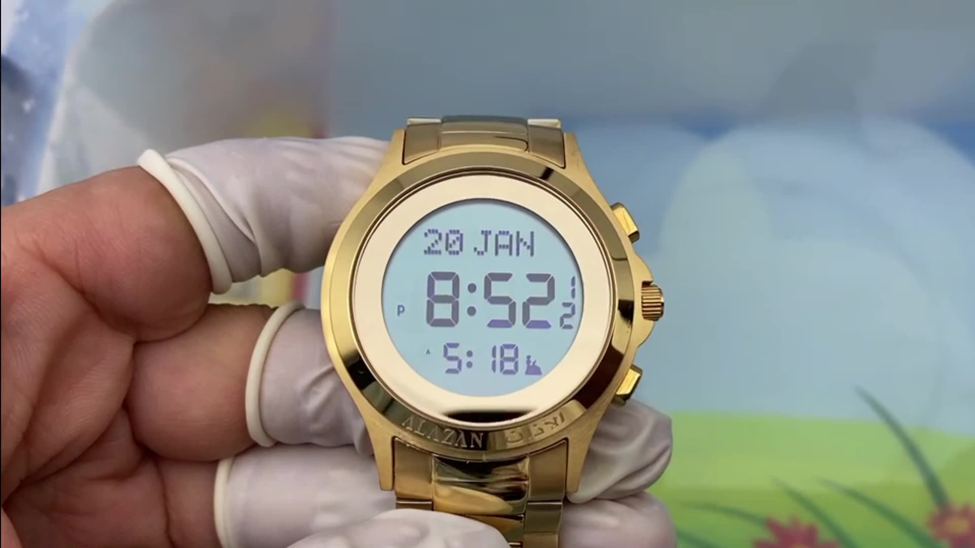 Alazan Islamic Muslim Azan Digital Watch Factory Alfajr Stainless Steel ...