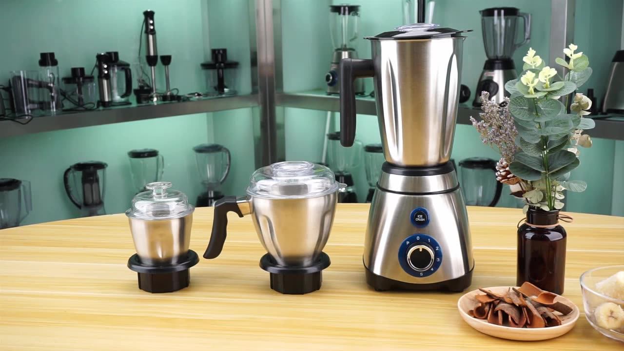 Stainless Steel Jug Blender Grinder Chopper High Speed Kitchen ...