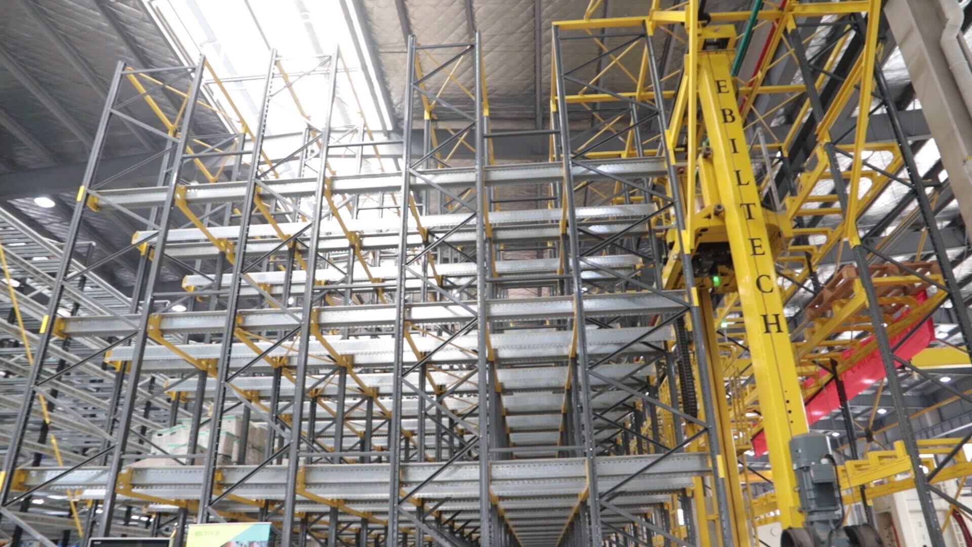 Heavy Duty Double Column Pallet Stacker Crane For As/rs Racking System ...