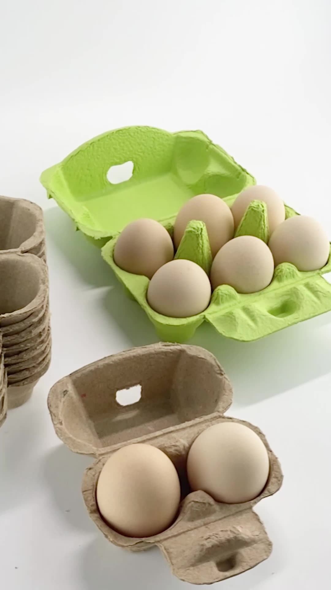 6 Hole Egg Chicken Eggs Packaging Custom Paper Pulp Egg Cartons - Buy ...