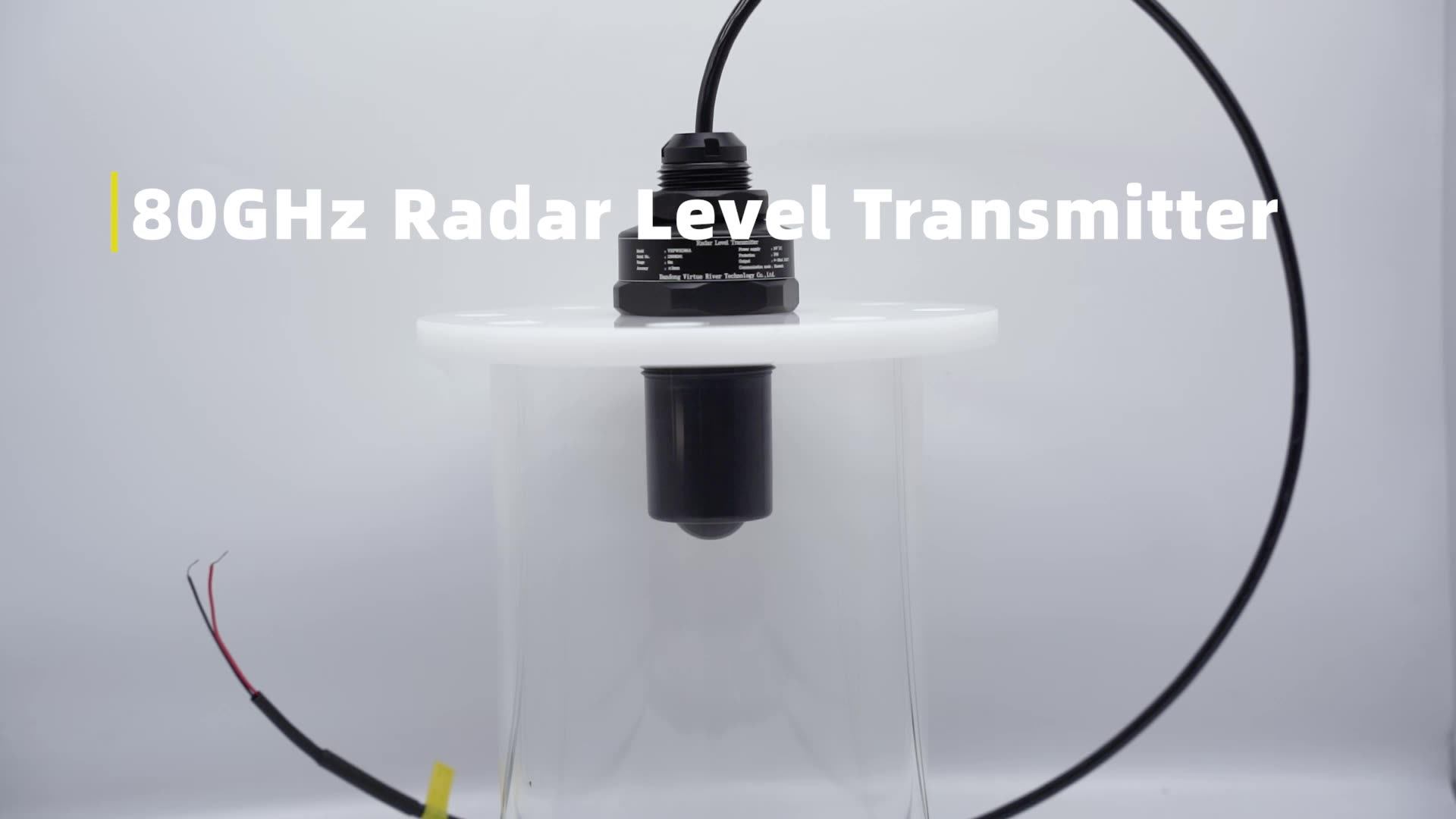 River Radar Water Level Sensor Liquid Radar Level Transmitter For Open ...