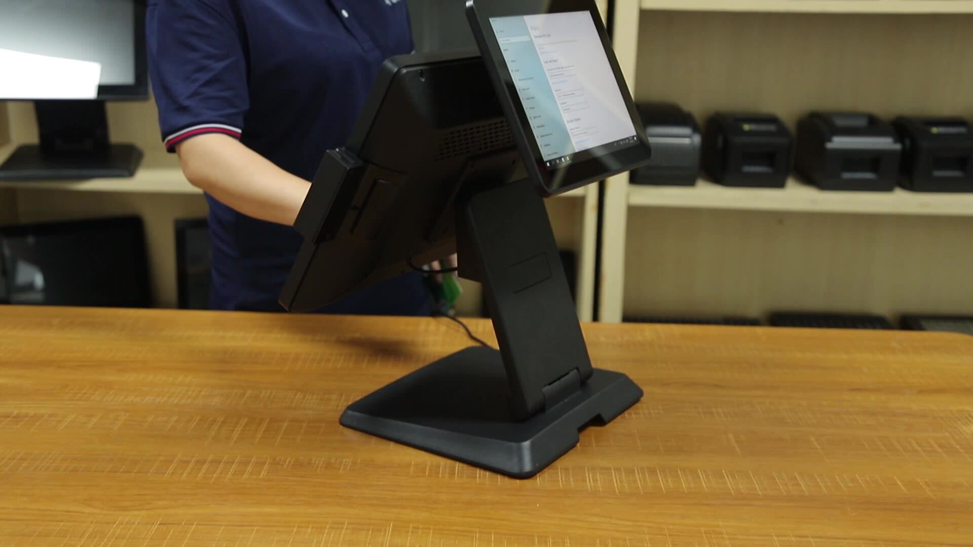 Carav Pos Dual Screen Windows All-in-one Cash Register Android Terminal ...