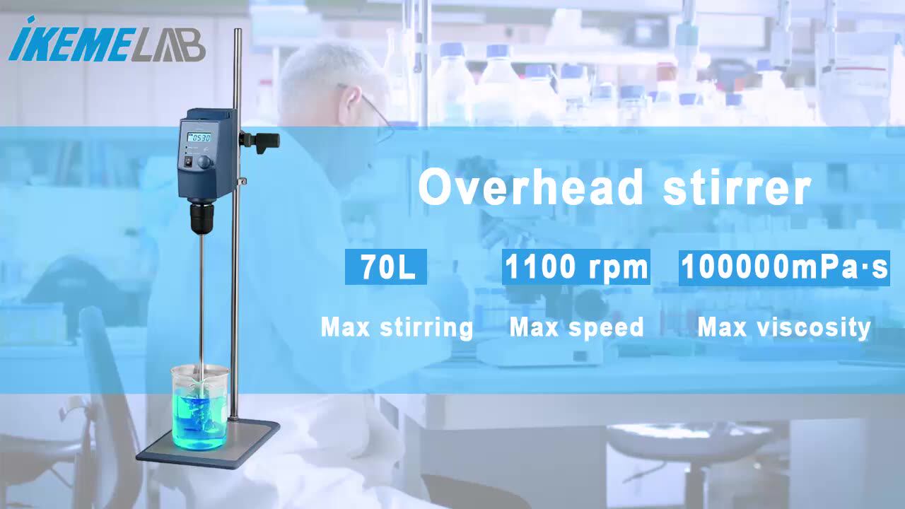 Ikeme 50-2200rpm High Speed Lab Stirring Overhead Mixer 20l 40l ...