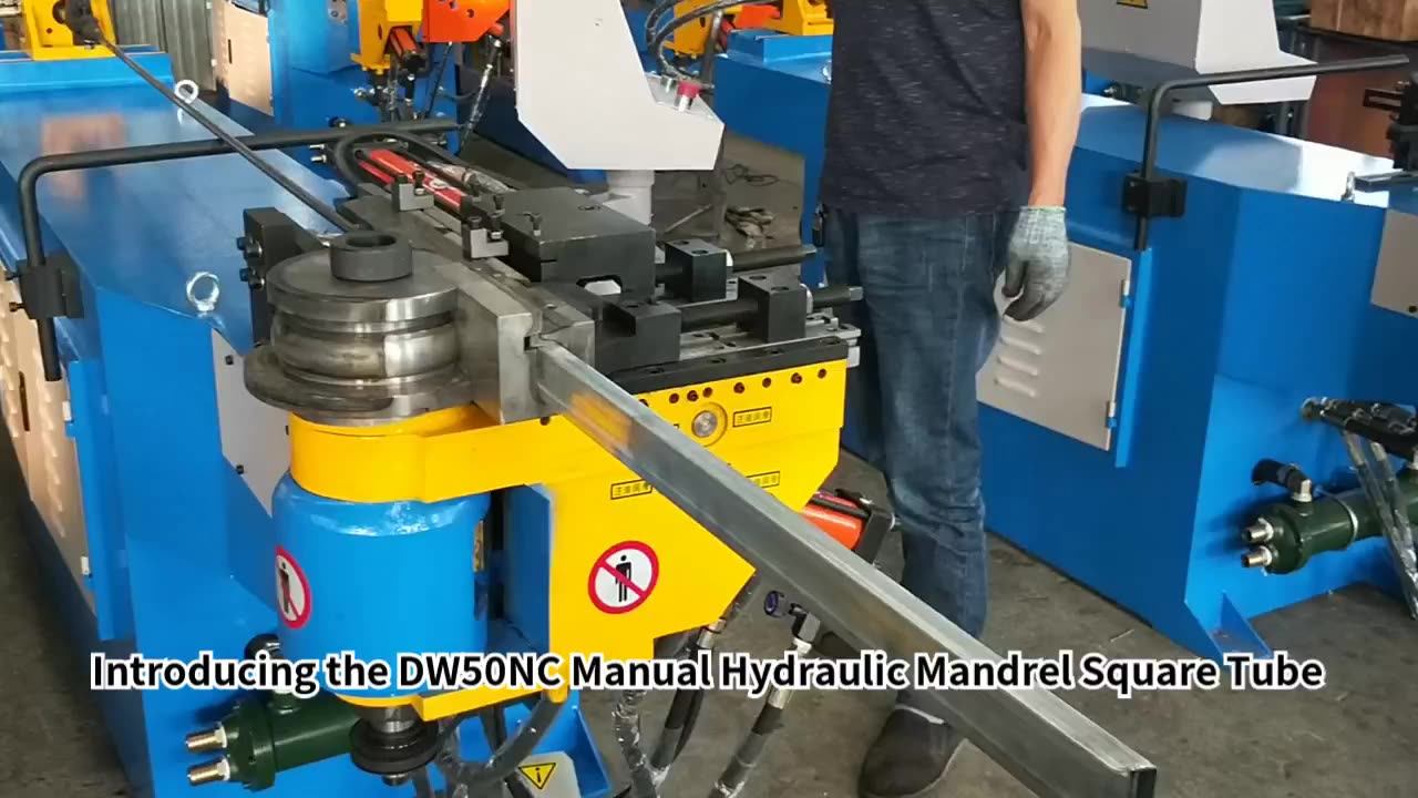 Dw50nc Manual Hydraulic Mandrel Square Tube Bending Machine Single Head ...