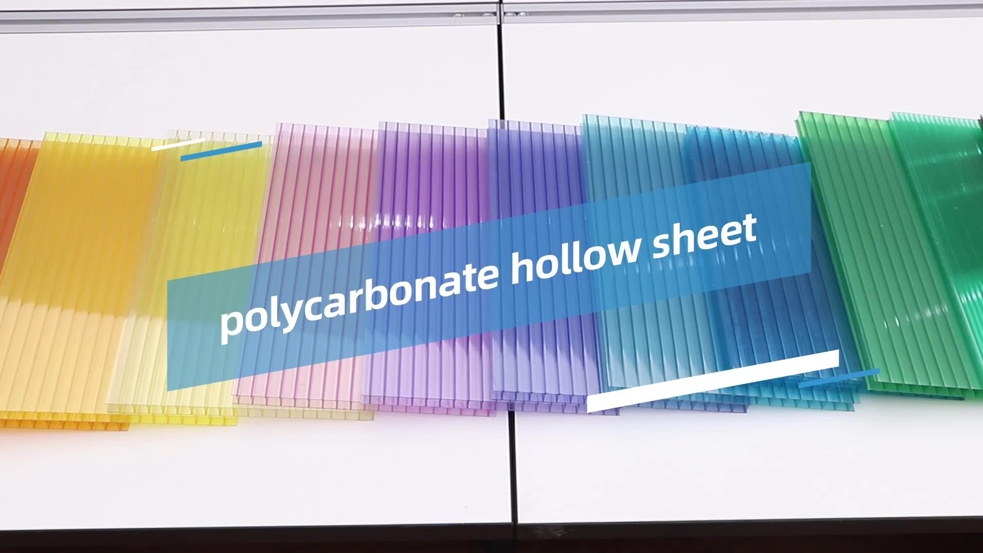 Polycarbonate Flat Roof Frame Led Diffusion 92light Transmittance Hollo ...