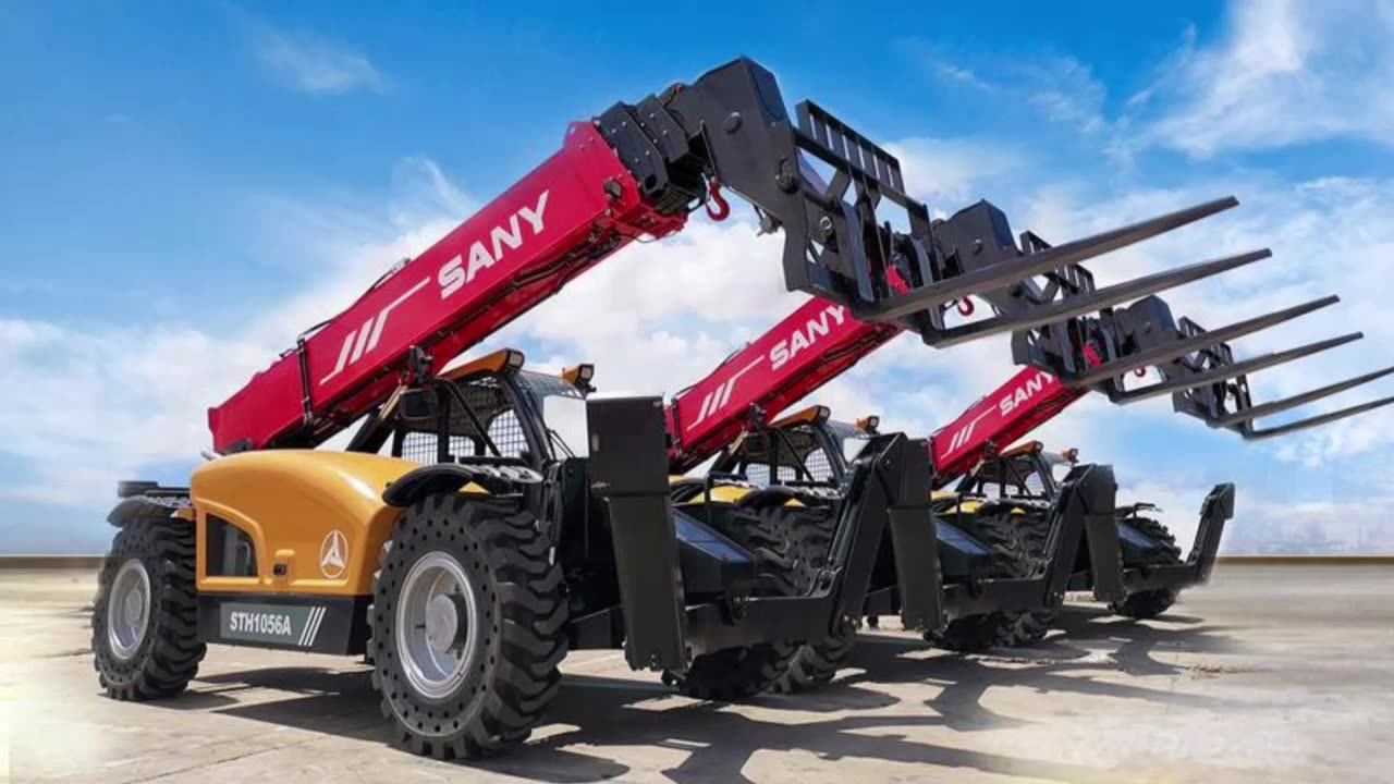 Sany Front Loader Sth1056a1 Variable Reach Forklift Telescopic Boom ...