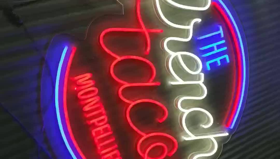 Led Attractive Alphabet Letters Flex Rope Neon Light Bar Sign Bacardi ...