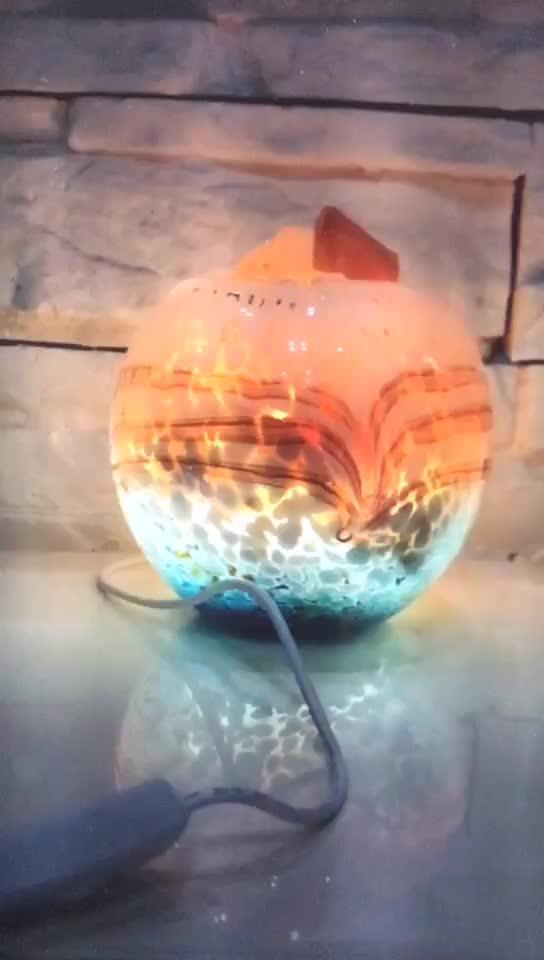 Beautiful Deep Blue Natural Crystal Salt Lamp Bedroom Spa Yoga Room ...