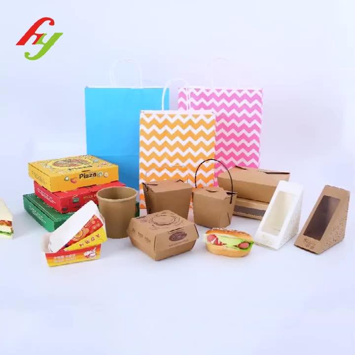 Biodegradable Kraft Square Lunch Box Food Storage Container Box ...
