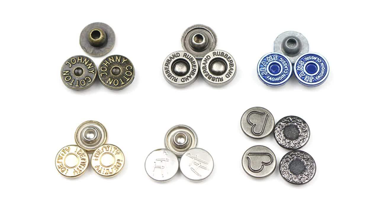 Custom Factory Direct Good Price Brass Jeans Custom Logo Rivets With ...