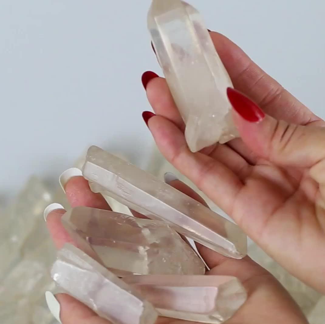 Natural Rock Quartz Crystal Point Crystal Prism Crystal Wand Healing ...