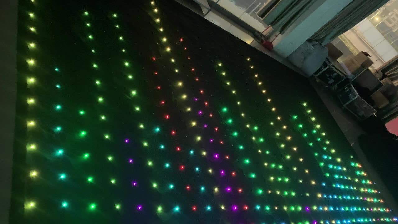 Led Dj Light Vision Curtains Dmx512 Sound Control Rgb Support Led Star ...