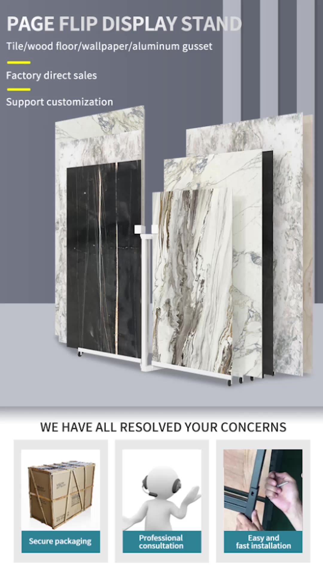 Tsianfan Save-spacing Slab Book Display Marble Large Page-turn Sintered ...