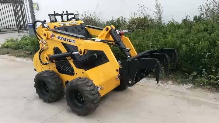 Small Hydraulic Lifting Arms Sugar Cane Grab Attach Front Rotating Log ...