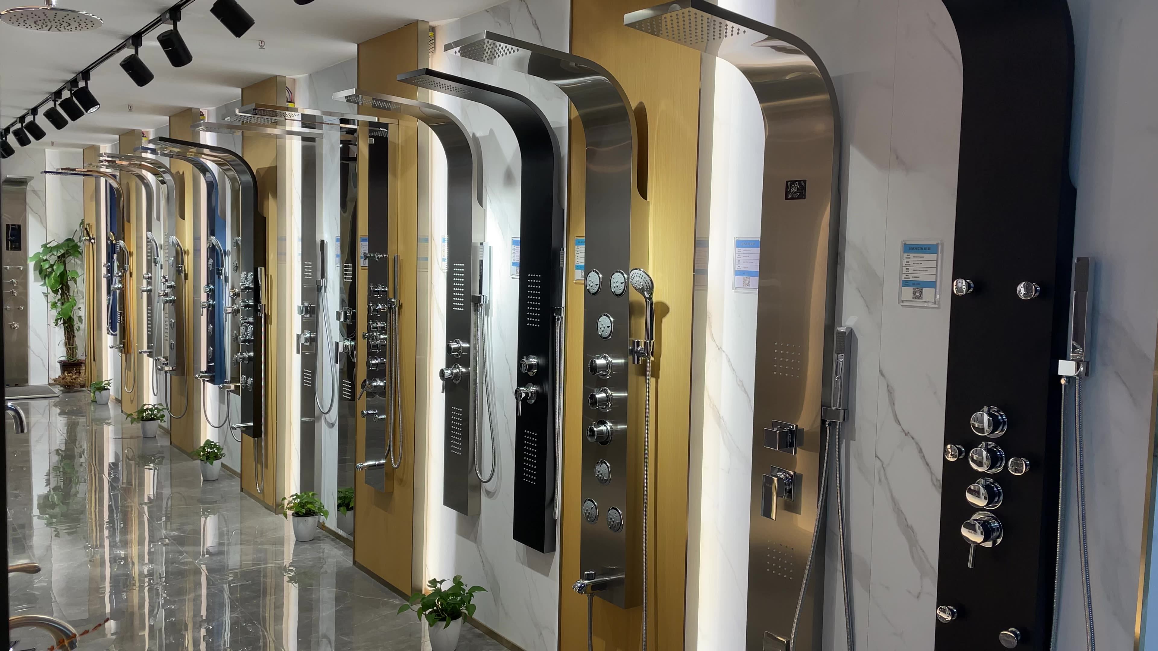 Hanc 304 Stainless Steel Bath Waterproof Shower Column Black Brush ...