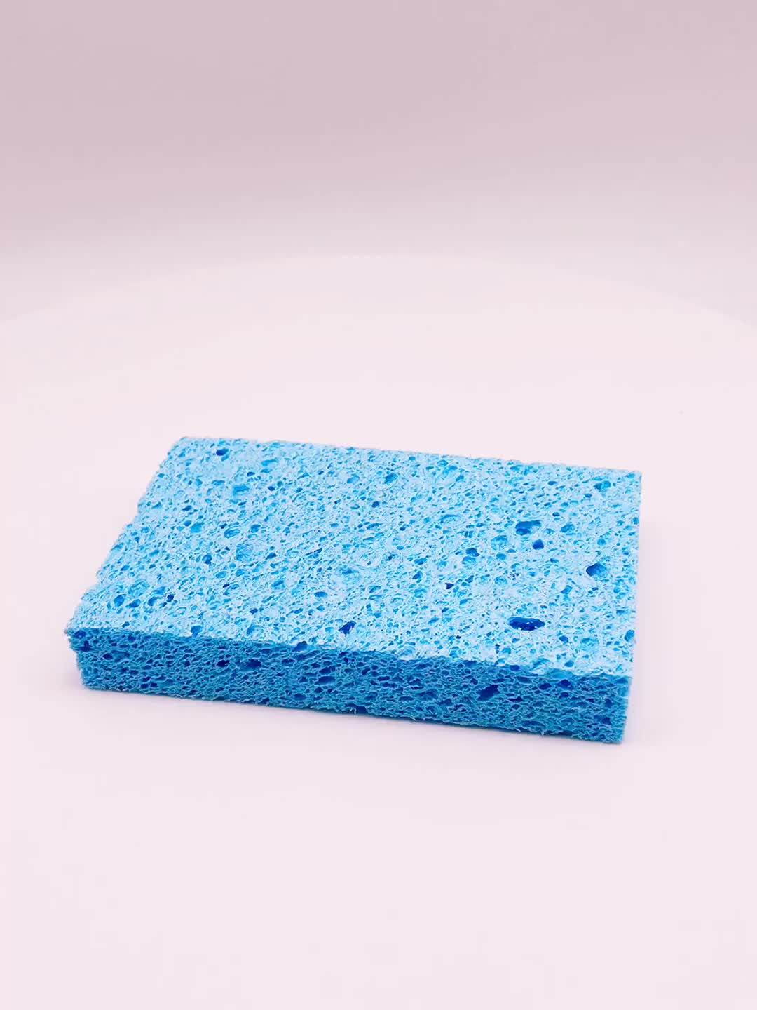 Customized Kitchen Cleaning Bulk Cellulose Sponge For Sink / Pan / Dish ...