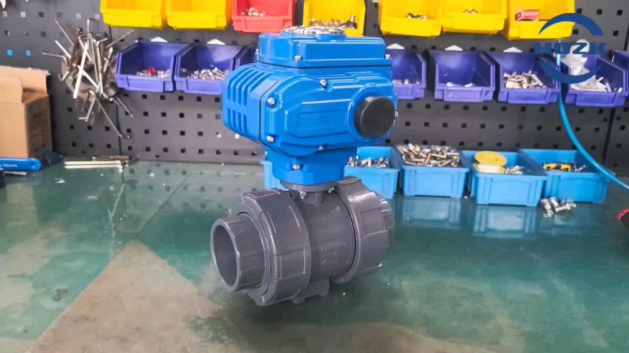 Dc12v Dc24v Ac220v Electric Ball Valve 2 Way Upvc Pvc Pp 25 50mm Water ...