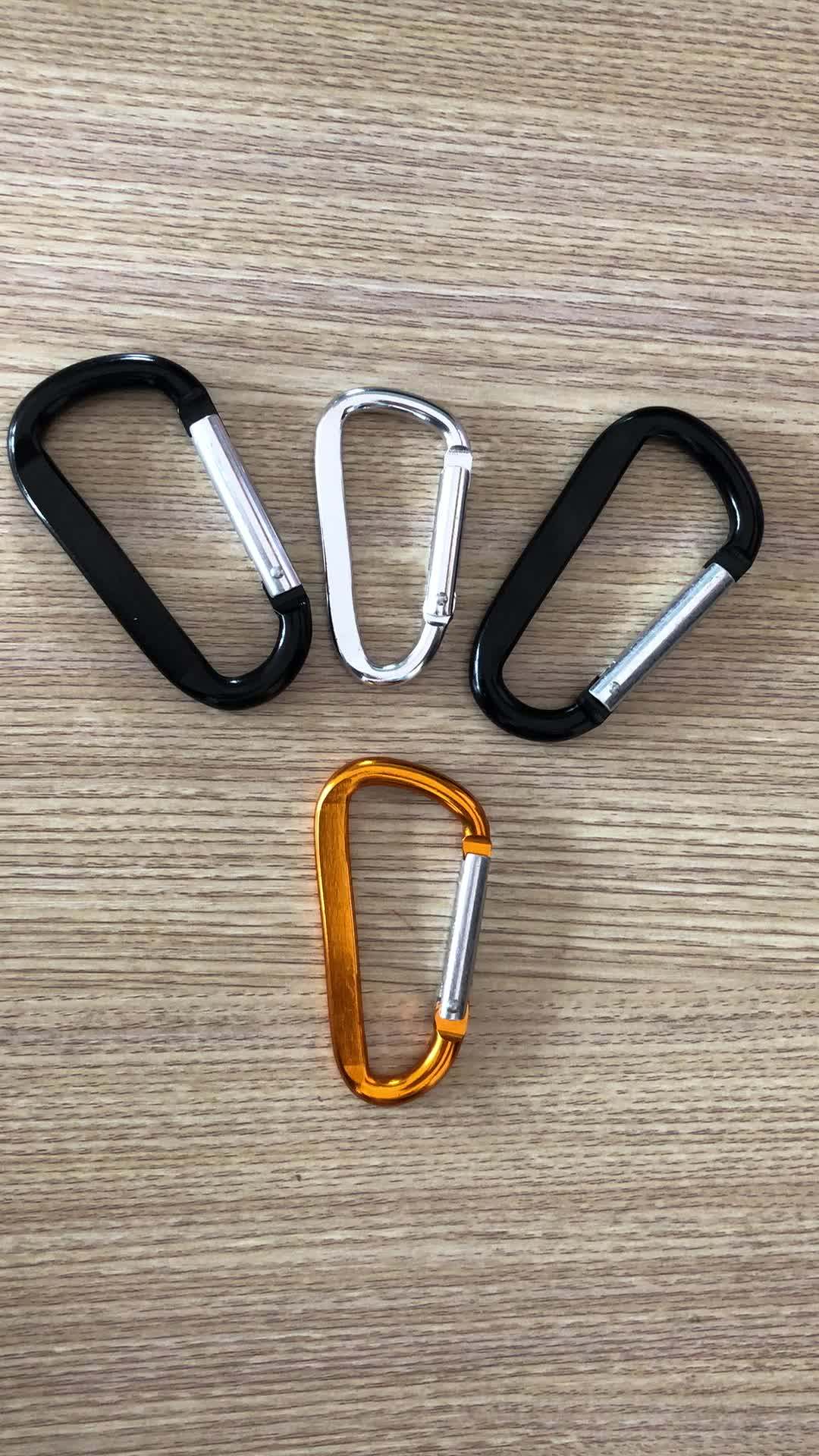 D-ring Aluminum Non Locking Carabiner Hook Clip Keychain - Buy Aluminum ...