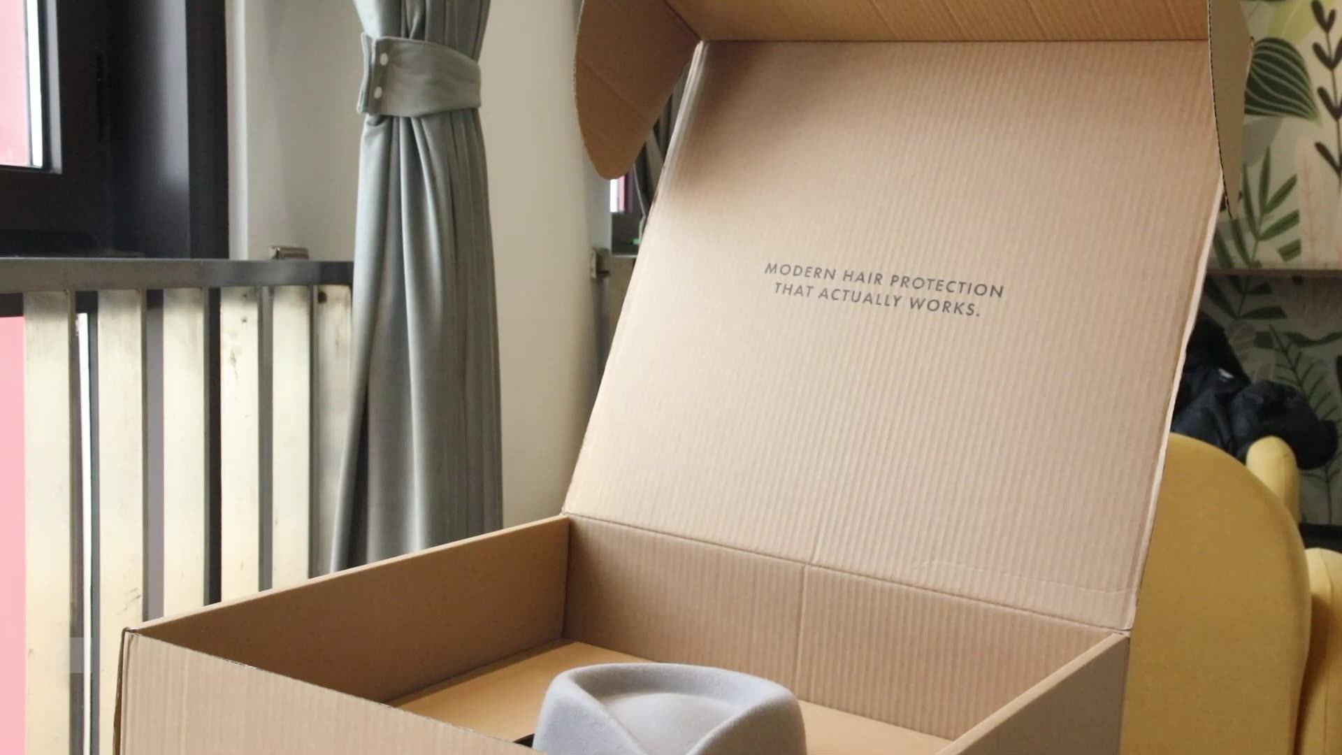 Large Wide Brim Cap Fedora Hat Box Packaging Custom Logo Printing Cowboy Hat Box Fedora Hat Box ...