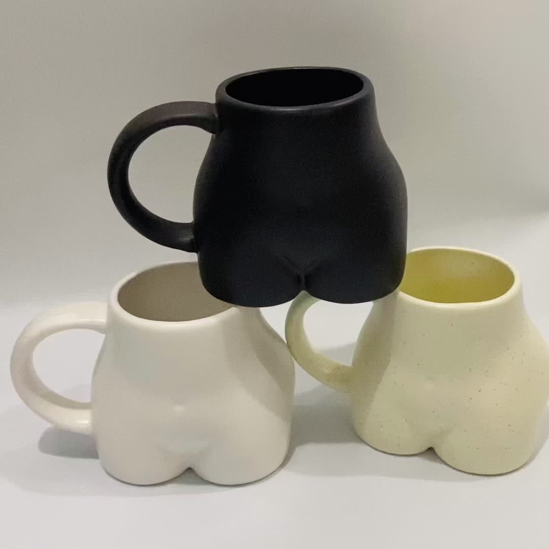 Cheeky Sculpture Unique Modern Boho Ceramic Boob Mug Stoneware Ceramic ...