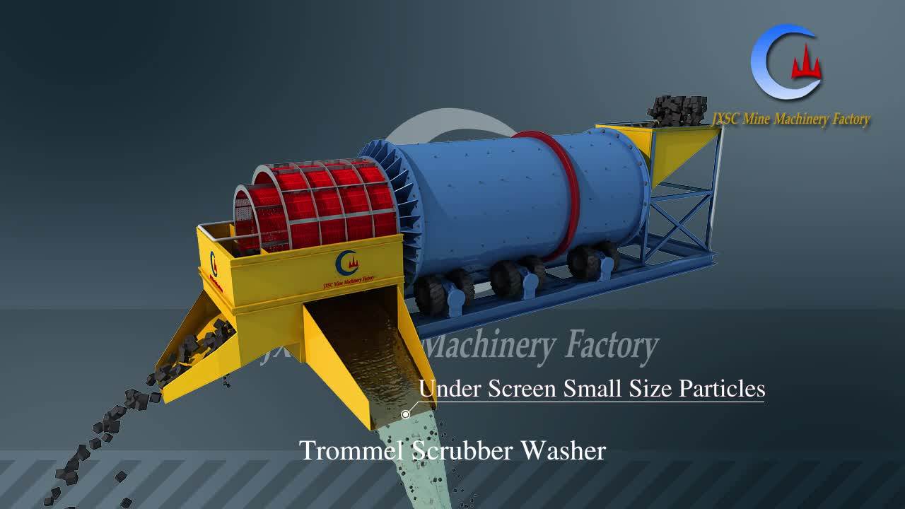 Diamond Mining Process Equipment Mobile Trommel Srubber Washing Machine ...