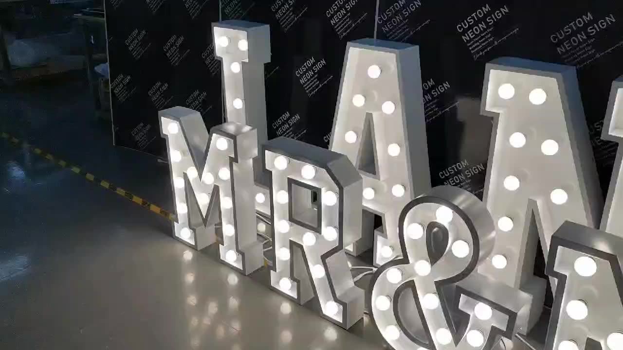 Acrylic Signs 3ft 4ft Led Marquee Letter Lights Battery Light Up ...