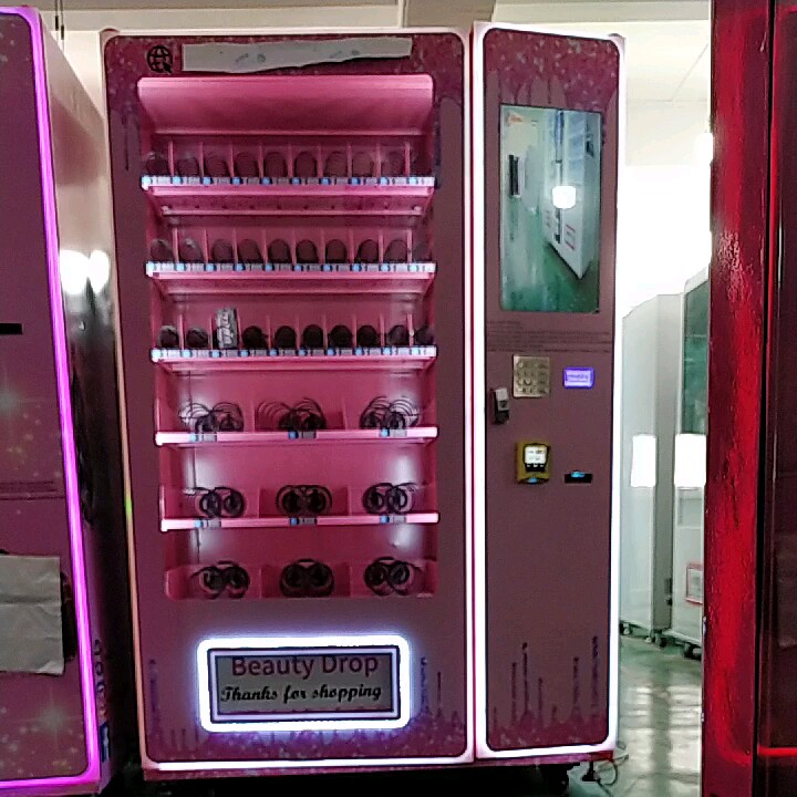 Free Custom Design Pink Hair Wigs Eyelash Vending Machine - Buy ...