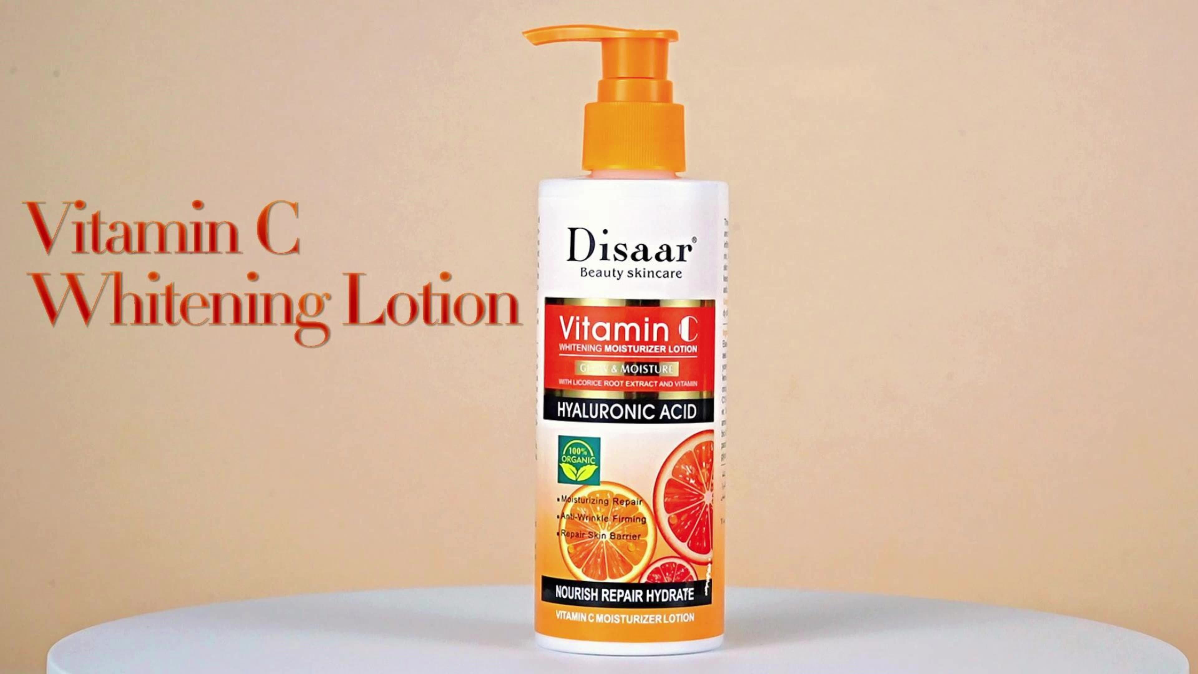 Disaar Vitamin C Hyaluronic Acid Lotion Whitening Brighten Moisturizer ...