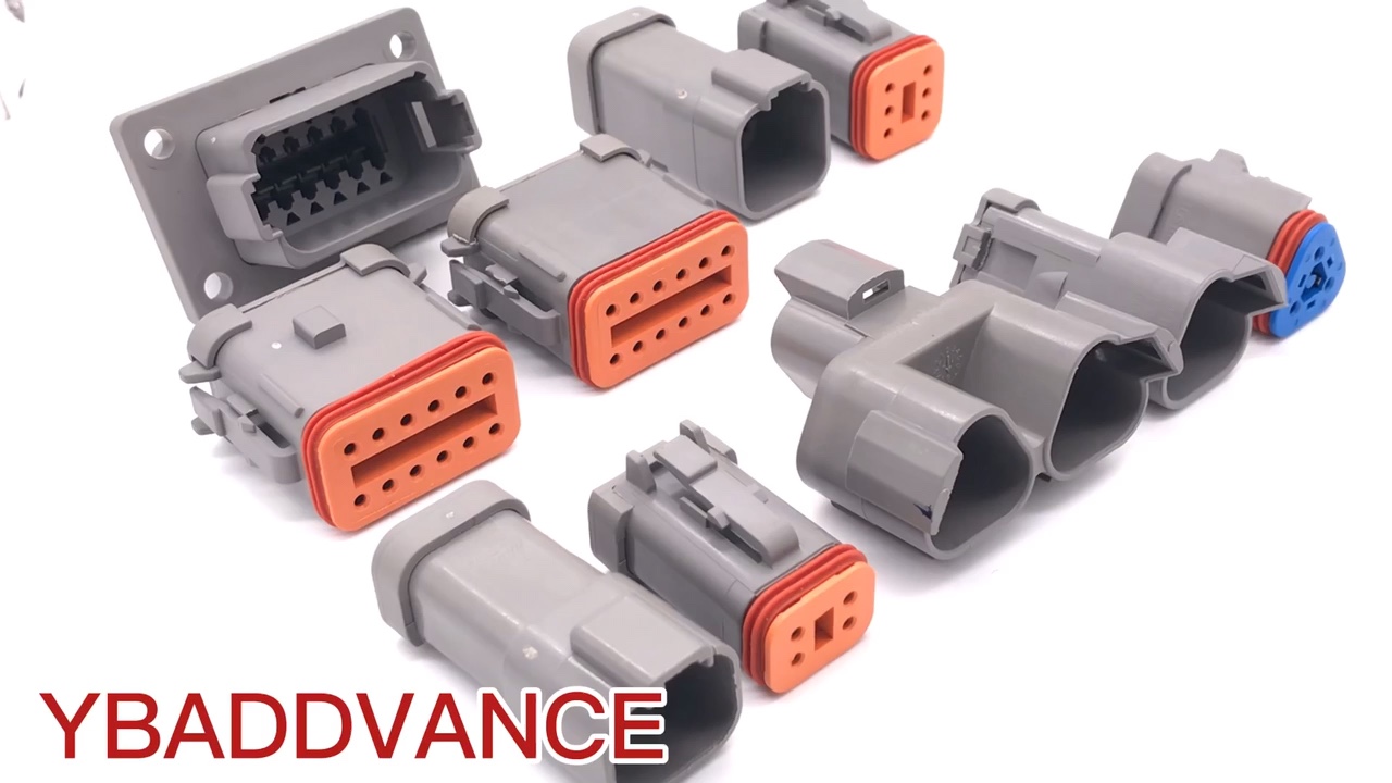 Dt04-3p-p007 / At04-3p-ry01 Deutsch Dt Series 3 Pin Male Receptacle Y Type Connector - Buy Y ...