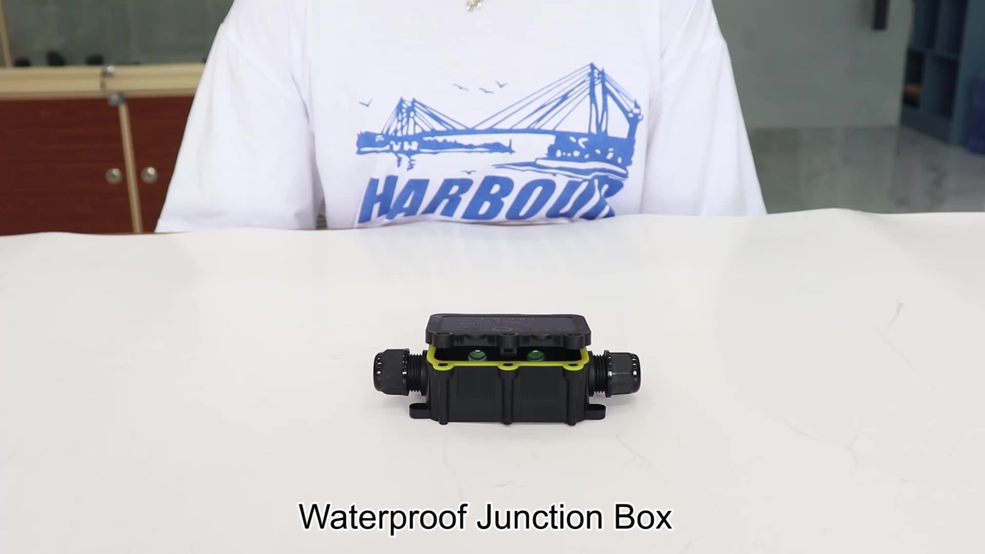 Waterproof Junction Box 4 Way Cable Connector Ip68 Outdoor Wiring Can ...