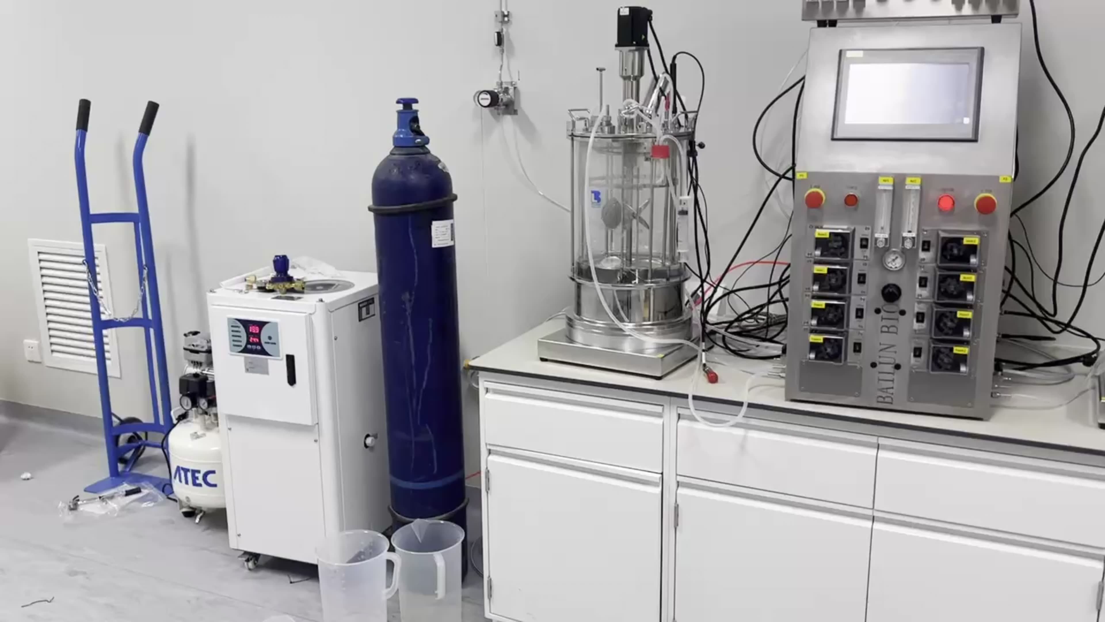 Photobioreactor Algae Plant Bioreactor Plant Bioethanol Glass Fermenter ...