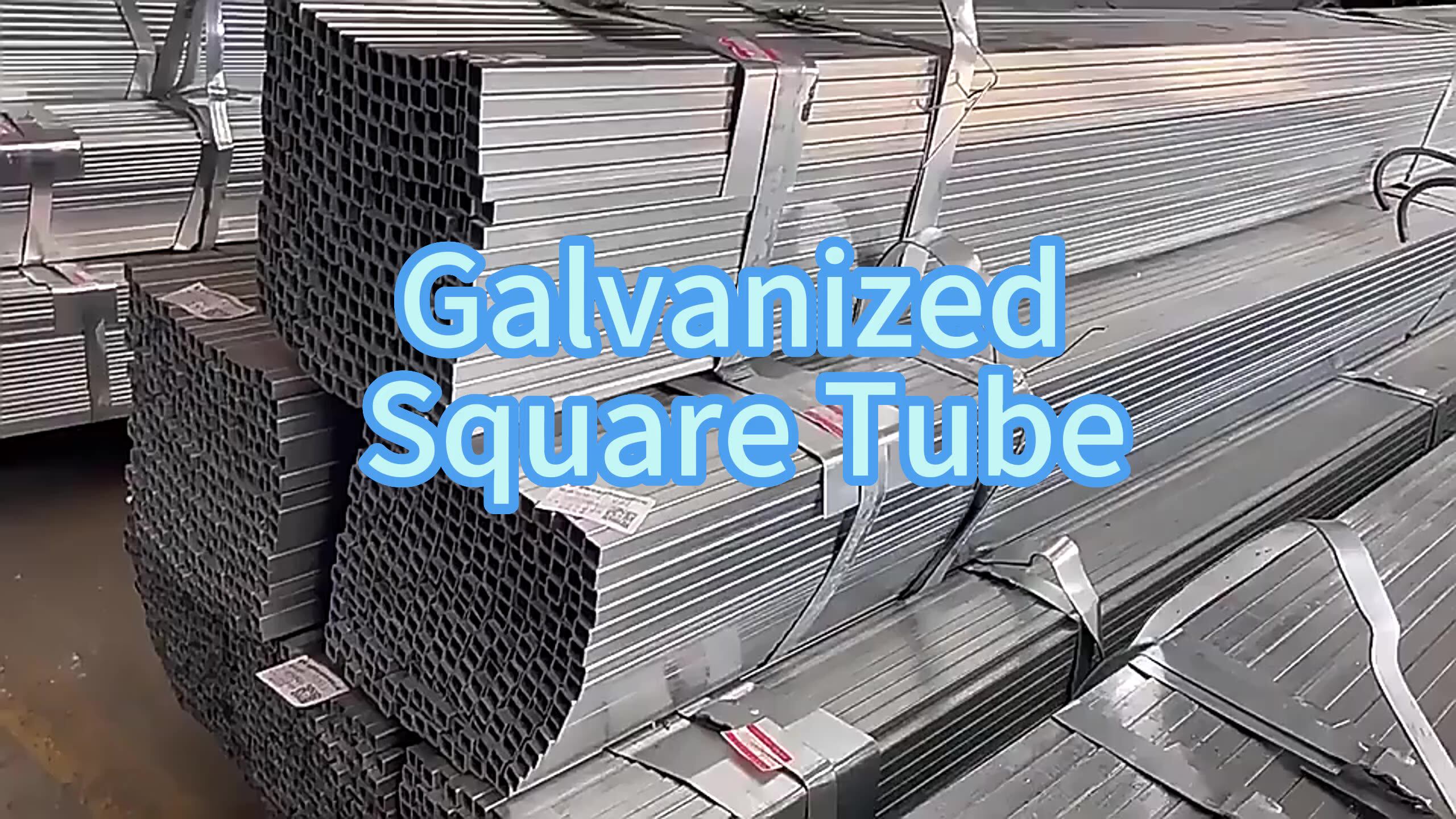 4x4 Galvanized Square Pipe Metal Fence Post 100x100 Galvanized Square ...