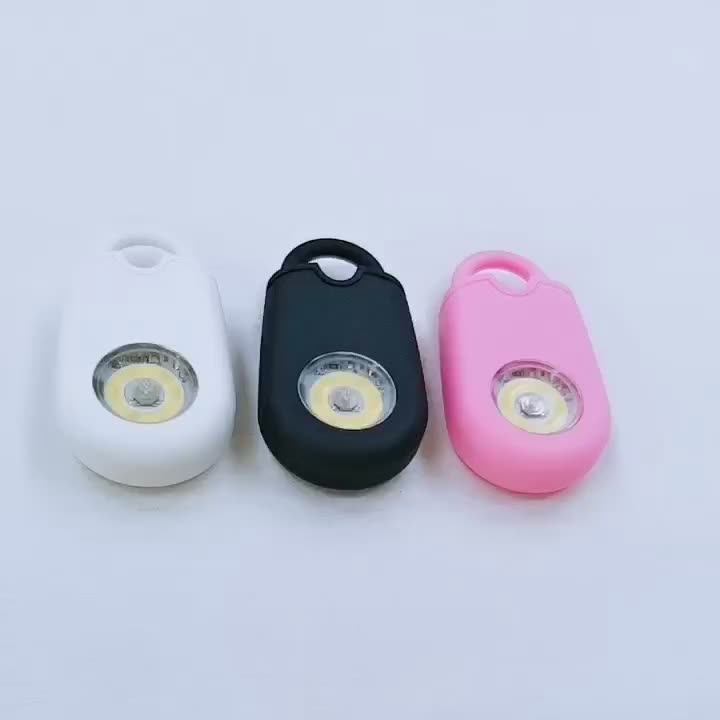 130db Protection Devices Safe Sound Led Strobe Flashlight Self Defense Keychain With Snap Hook ...
