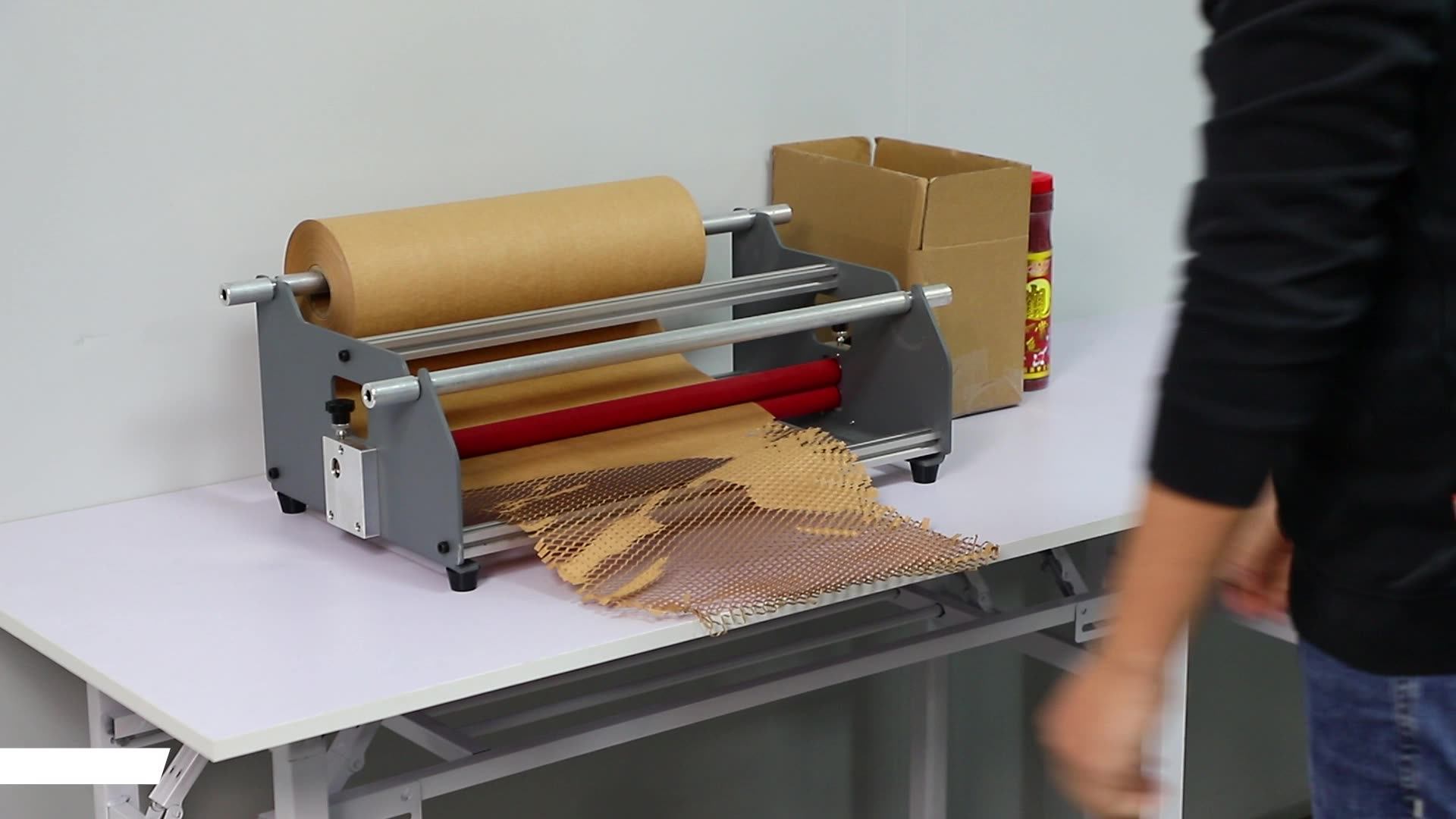 Recyclable Honeycomb Packing Kraft Paper Packaging Wrapping Machines ...