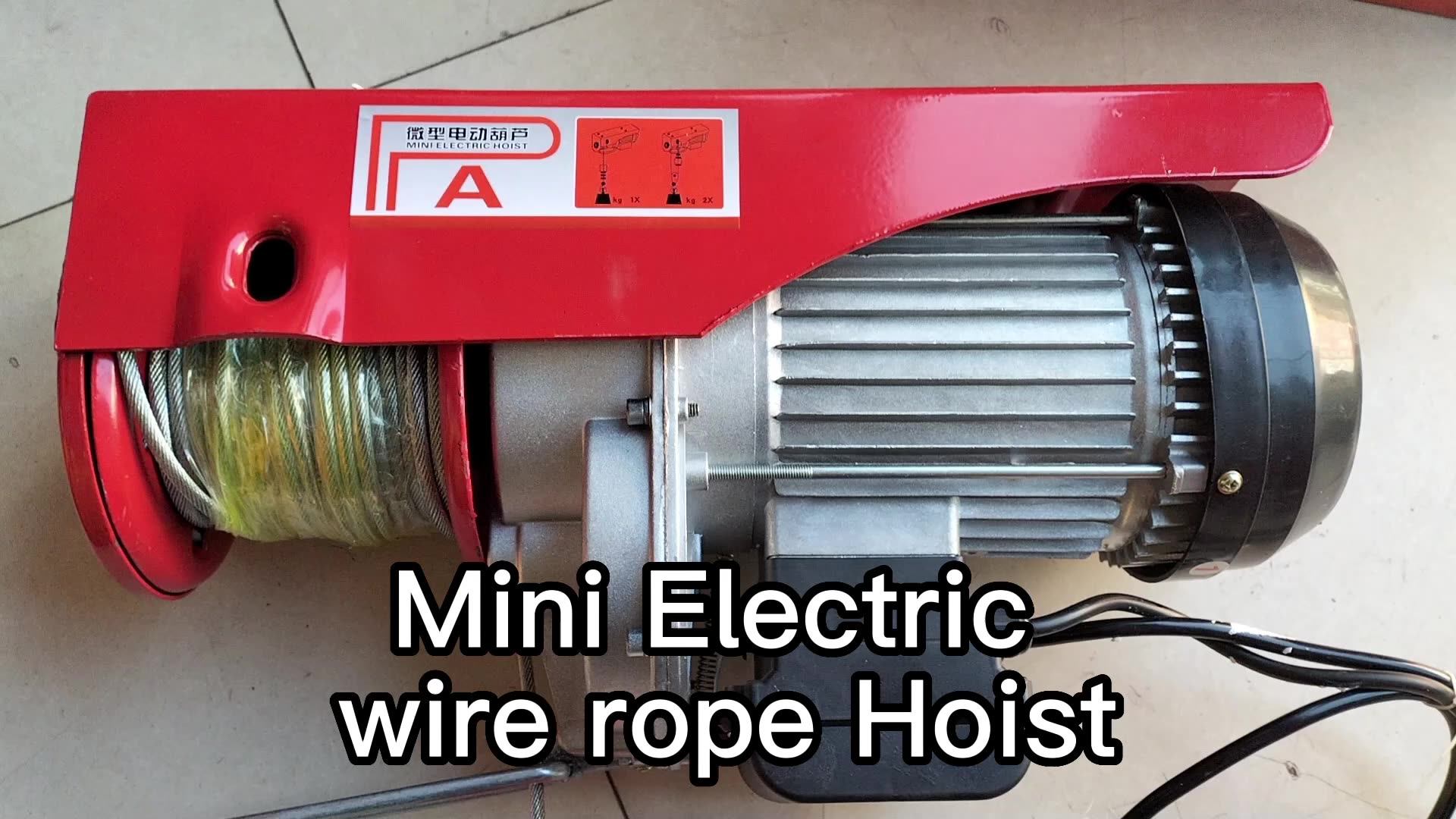 Bigger 100 Kg-1500 Kg Trolley Crane Mini Electric Wire Rope Hoist Small ...