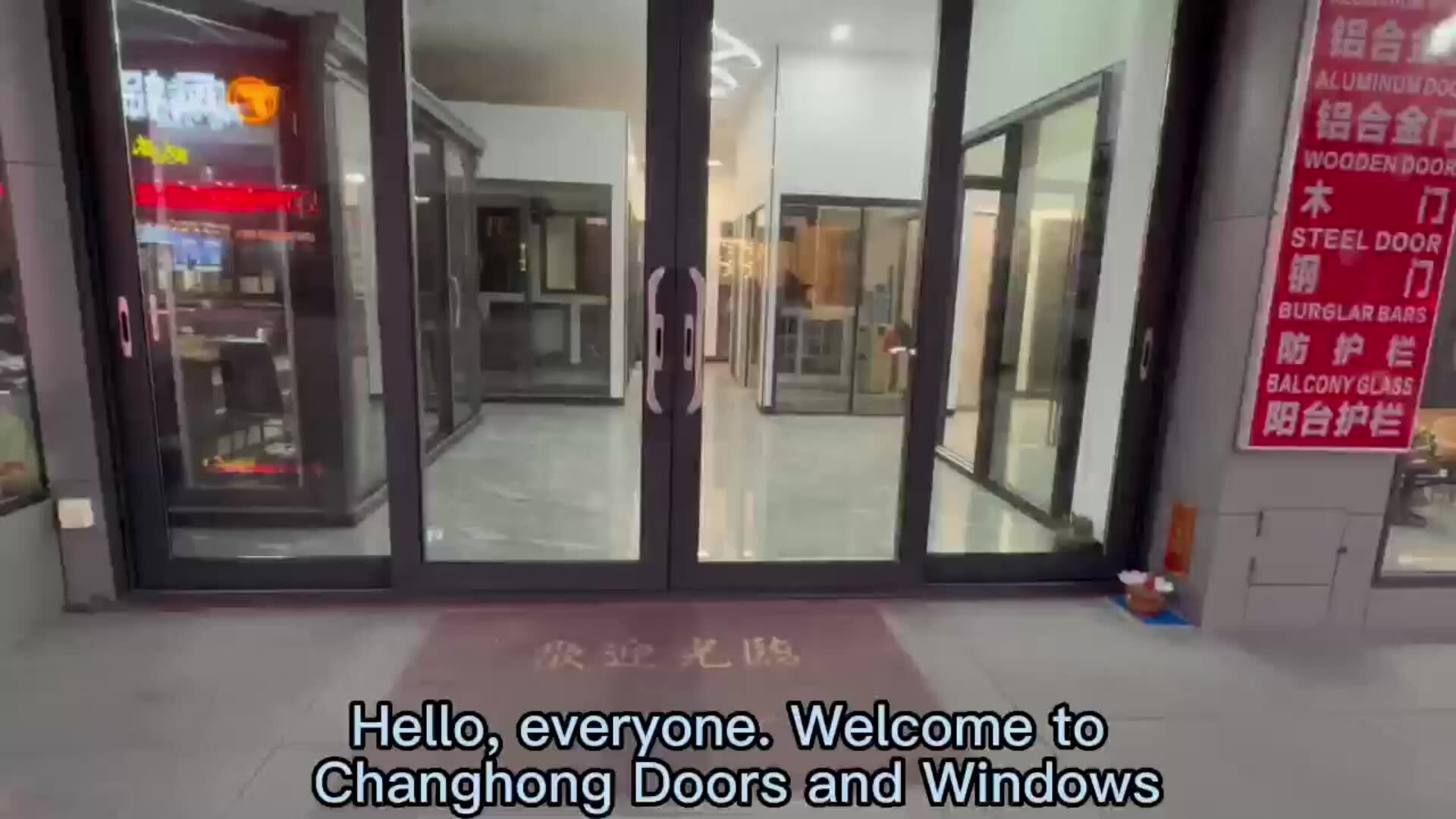 Modern House Front Aluminum Sliding Doors Heavy Duty System Automatic ...