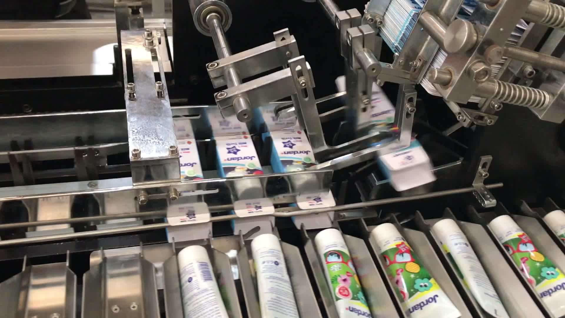 Htzh120 Automatic Carton Box Packing Machine Toothpaste Tube Cartoning ...