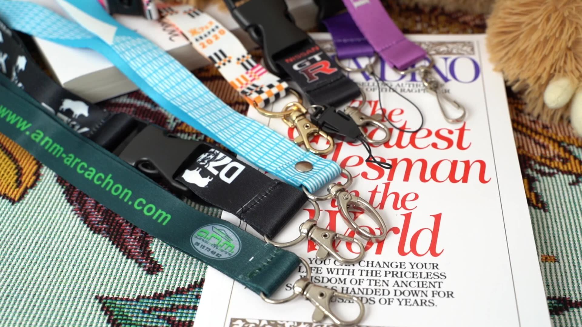 Custom Safety Lanyard Cord Necklace Woman Badge Holder Necklace Chain ...