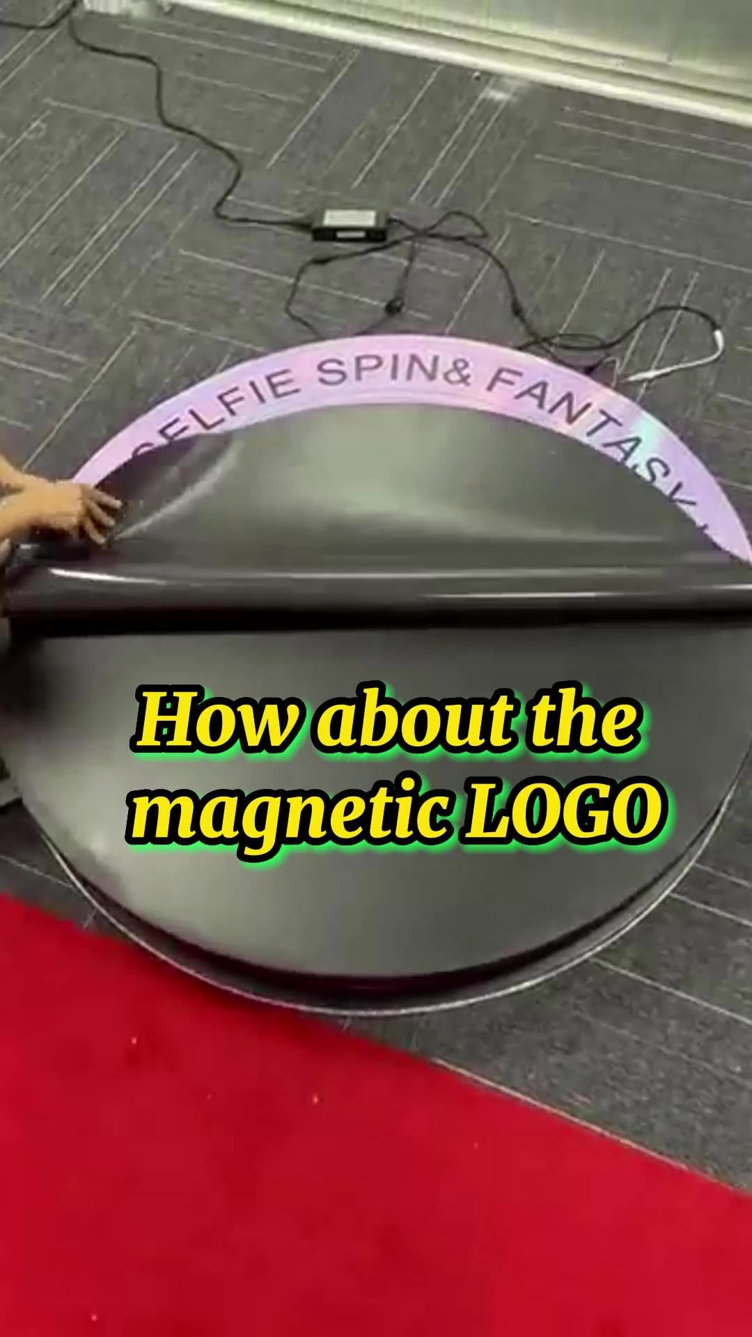 Custom Magnet Logo For 360 Photo Booth Magnetic 360 Photo Booth Cover ...