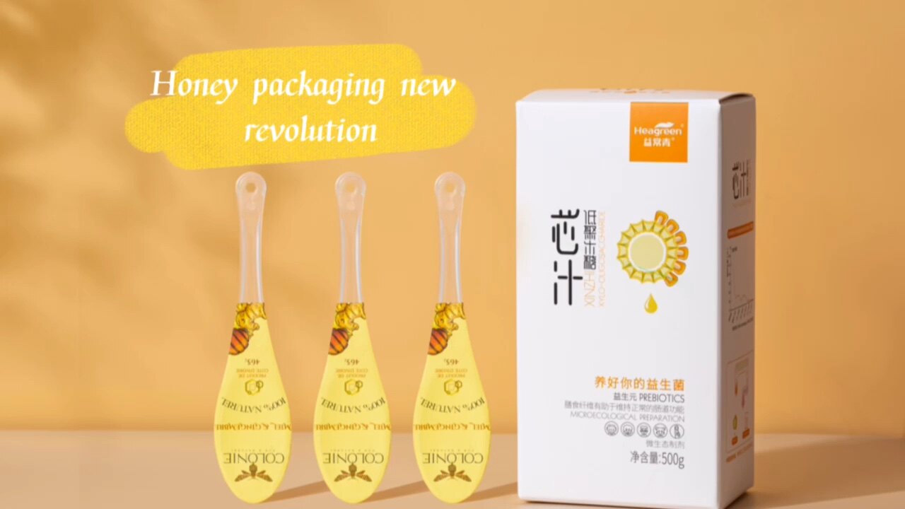 14g 10.5ml Disposable Plastic Pp Honey Packaging Spoon For Honey Jam ...