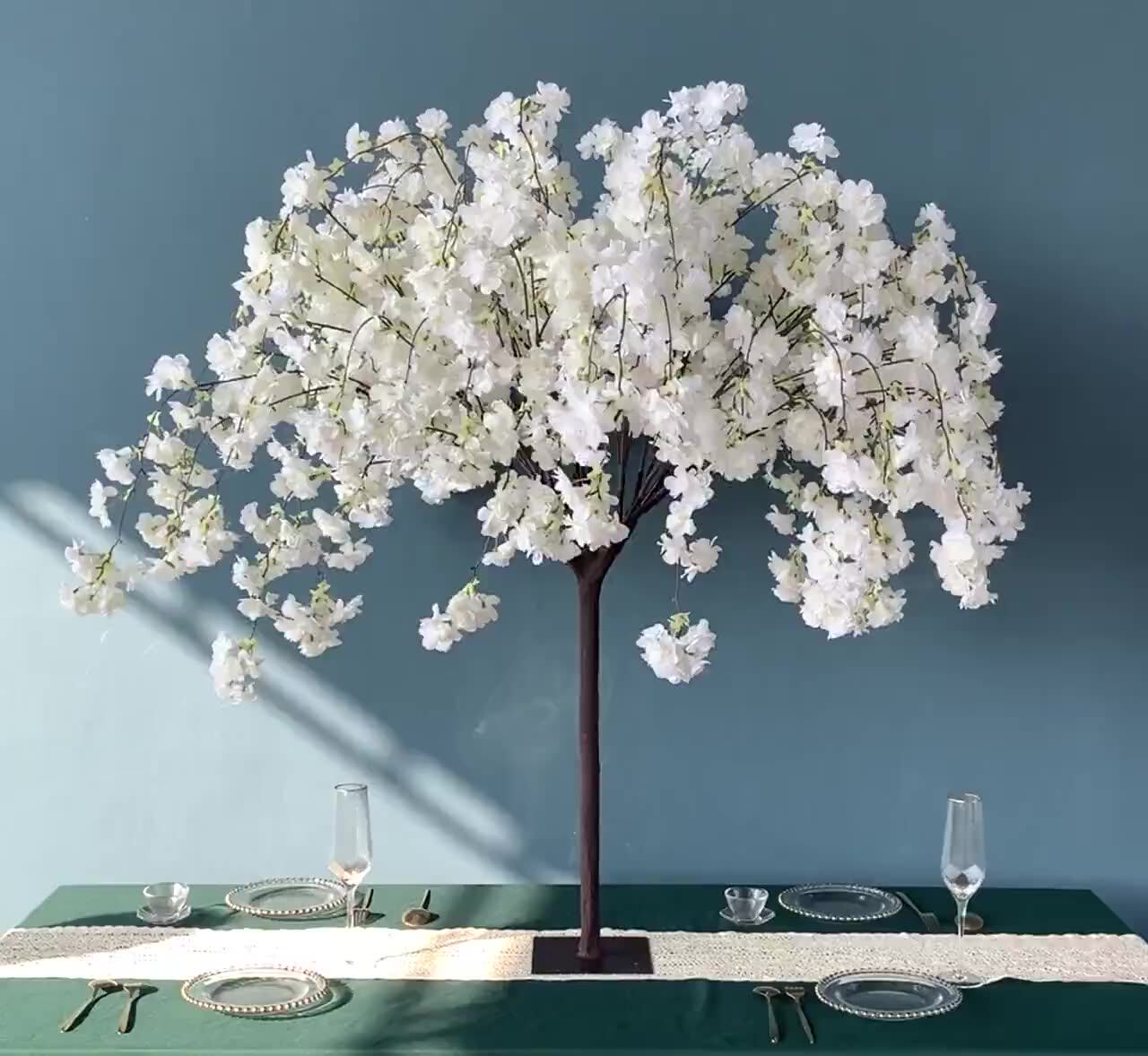 S0522 4ft 5ft Indoor Small Fake Sakura Tree Flower Wedding Table ...