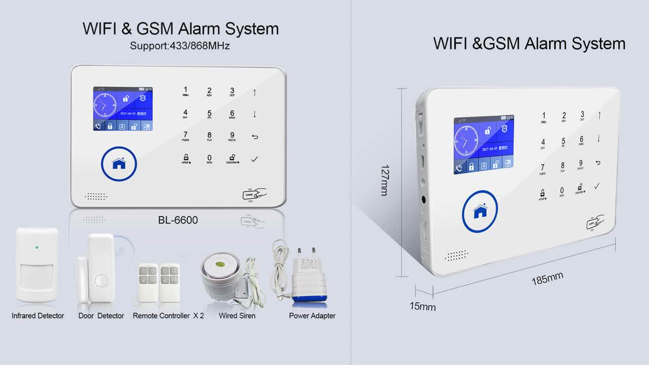 Smoke Detector Alarm Optional Wifi Gsm 3g Wireless House Security ...