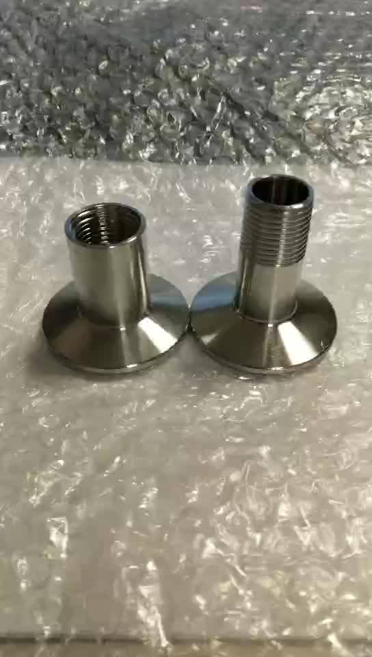 Stainless Steel 304 Sanitary Tri Clamp Female Thread Adapter Ferrule ...