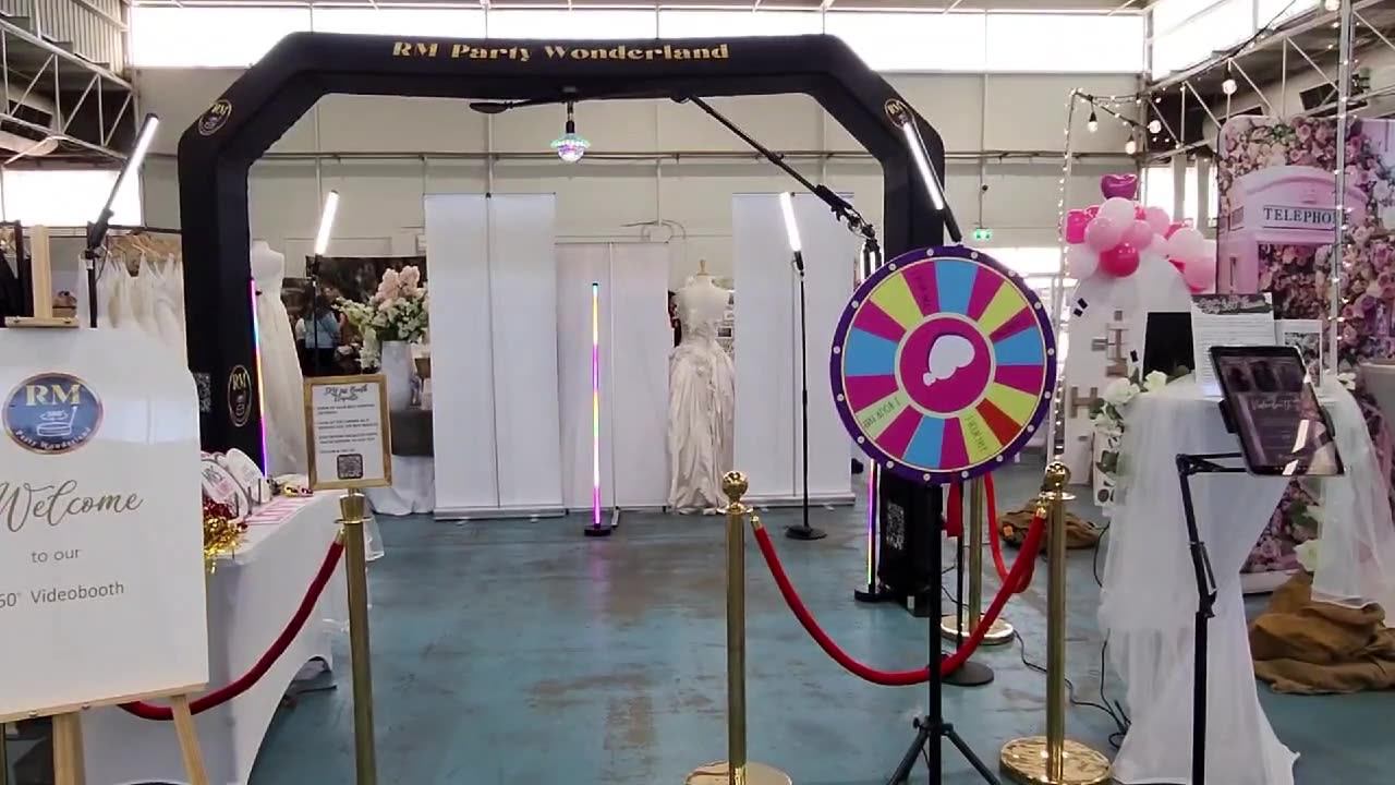 Usd Warehouse Overhead 360 Photo Booth With Disco Light Sky Top Spinner ...