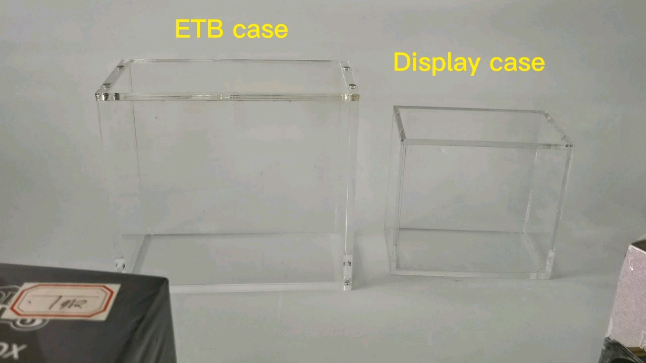 Custom Pokemon Etb Display Case With Magnet Lid Acrylic Booster Box ...
