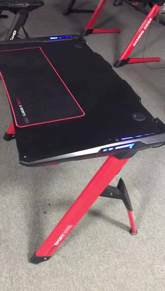 Partner Red Legs Sturdy Easy To Assemble Rgb Lighting Electronic Gaming ...