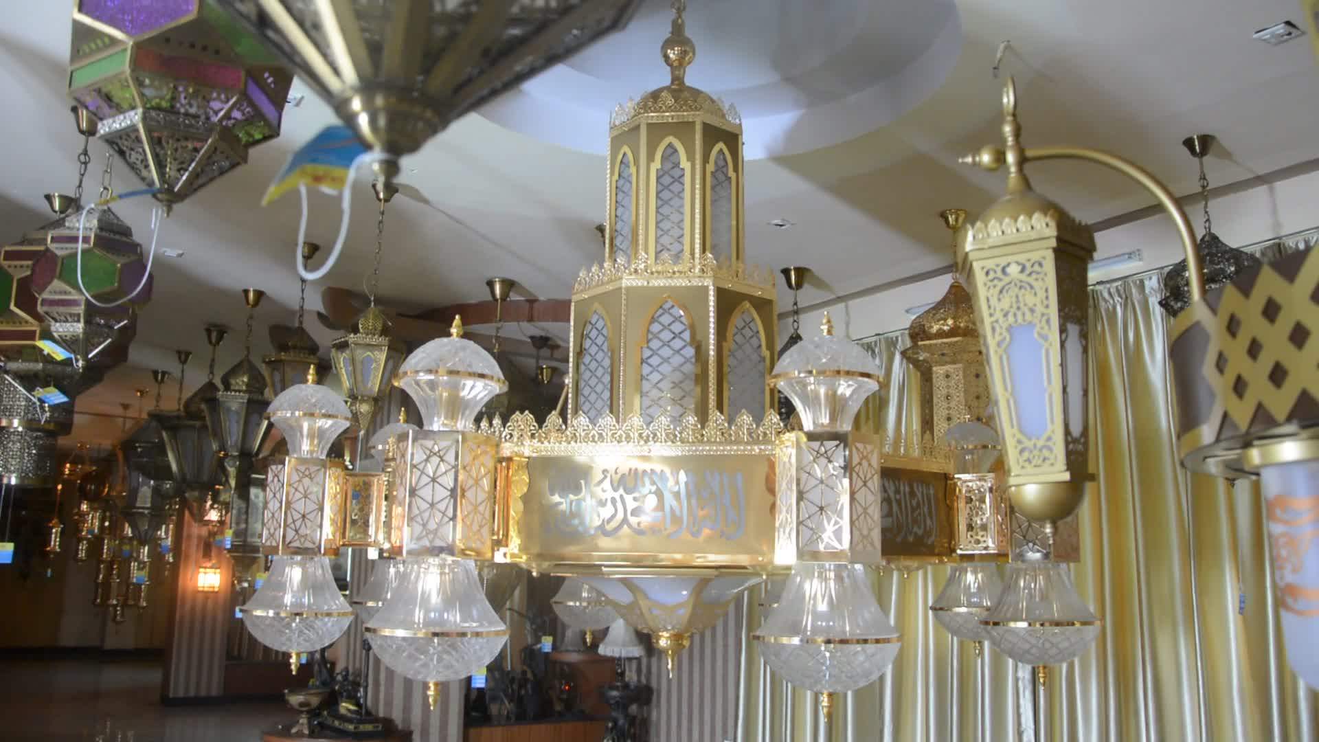 Arab Decorative Large Luxury Morocan Iron Art Pendant Lamp Lighting ...