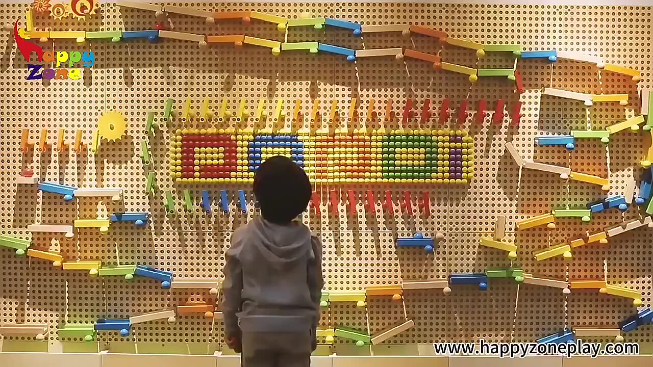 Factory House Shape Interactive Wall Panel Toy With Wooden Material Eva ...