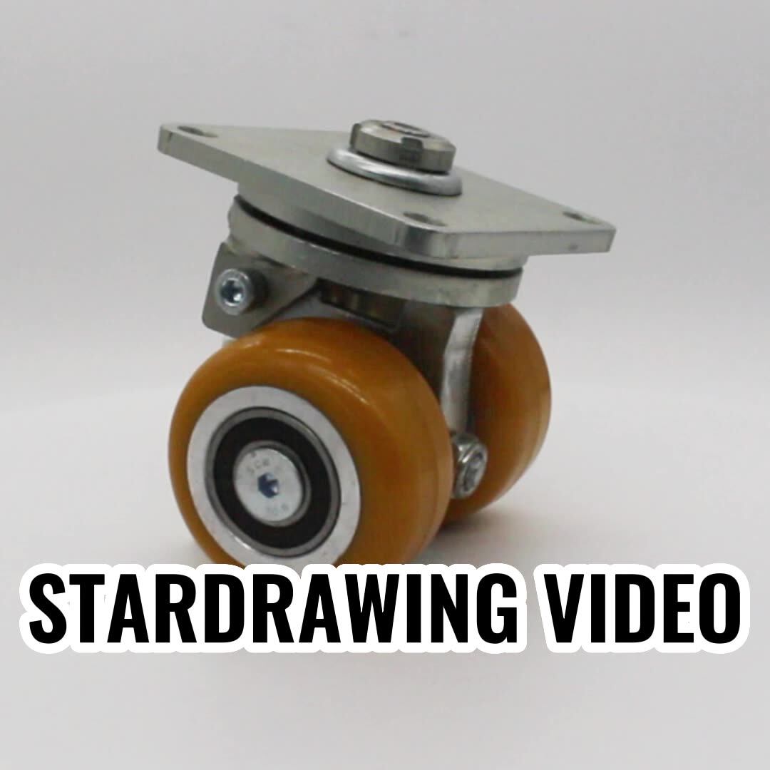 Ss Self-balancing Agv Caster Wheel For Robot 3 4 Inch Dual Wheels - Buy ...